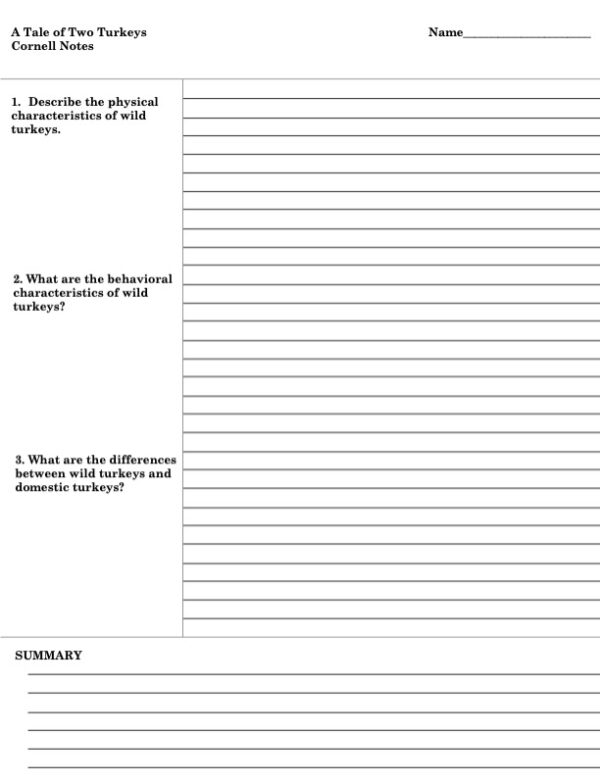 Informational Text Activity A Tale of Two Turkeys | Made By Teachers