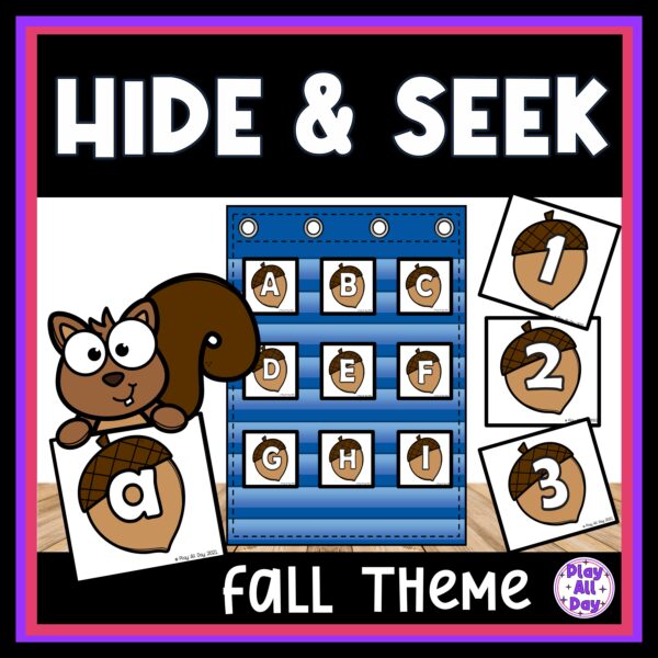 FALL Hide & Seek Pocket Chart Game - Made By Teachers