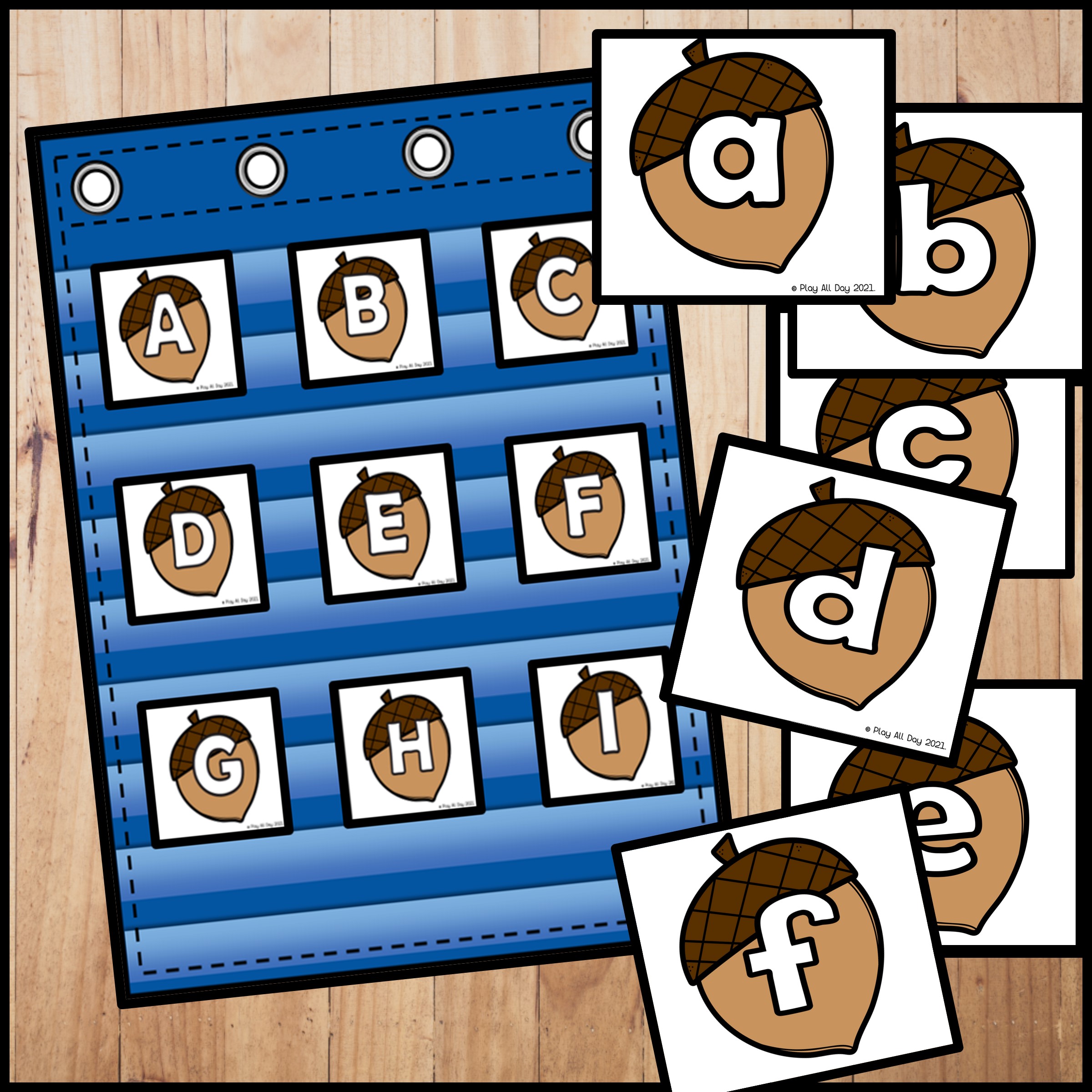 FALL Hide & Seek Pocket Chart Game | Made By Teachers