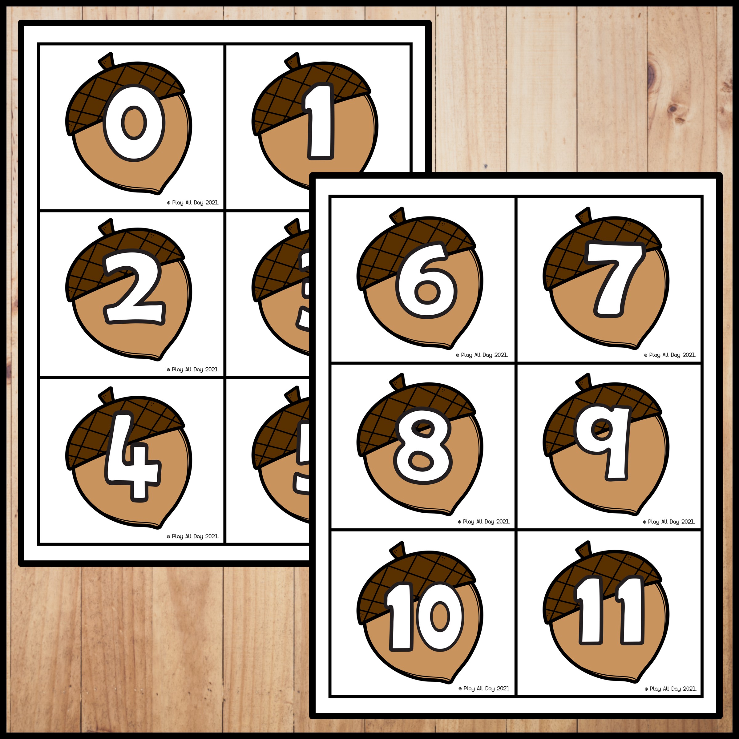 FALL Hide & Seek Pocket Chart Game | Made By Teachers