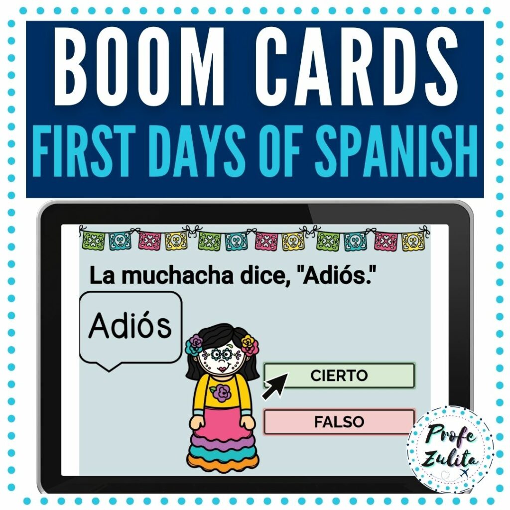 Boom Cards | First Days of Spanish - Made By Teachers