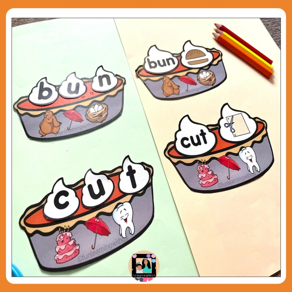 Pie Mystery CVC Short Vowel u Words | Made By Teachers