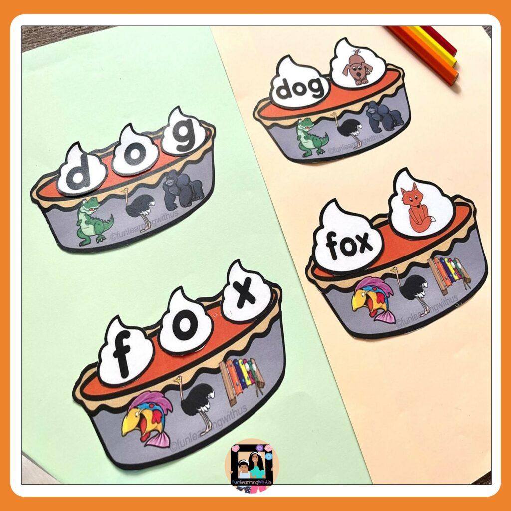 Thanksgiving Pie Mystery CVC Short Vowels Bundle | Made By Teachers