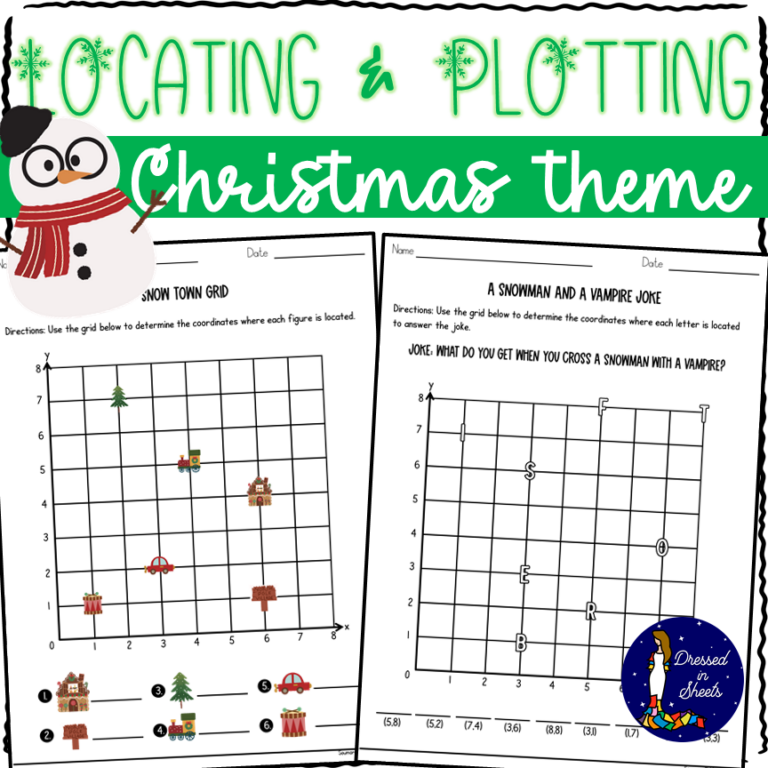 Locating and Plotting on a Grid Christmas Theme | Made By Teachers