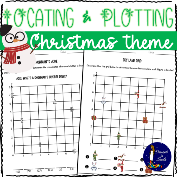Locating and Plotting on a Grid Christmas Theme | Made By Teachers