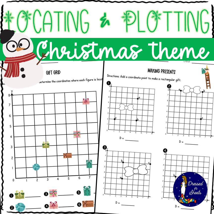 Locating and Plotting on a Grid Christmas Theme - Made By Teachers