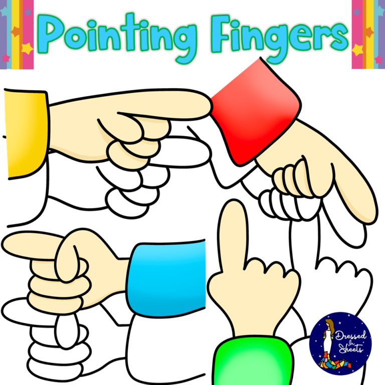 Pointing Fingers Clip Art | Made By Teachers