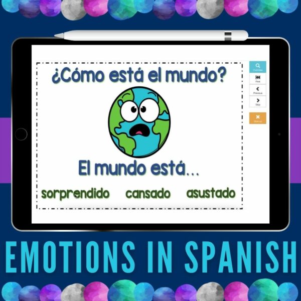 Boom Cards | Spanish Emotions with Earth Day theme - Made By Teachers