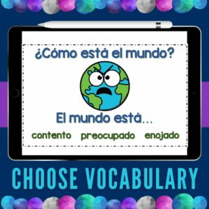 Boom Cards | Spanish Emotions with Earth Day theme - Made By Teachers