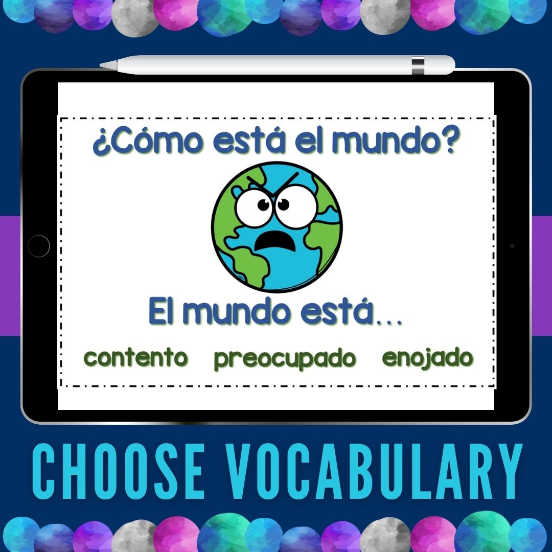 Boom Cards | Spanish Emotions with Earth Day theme | Made By Teachers