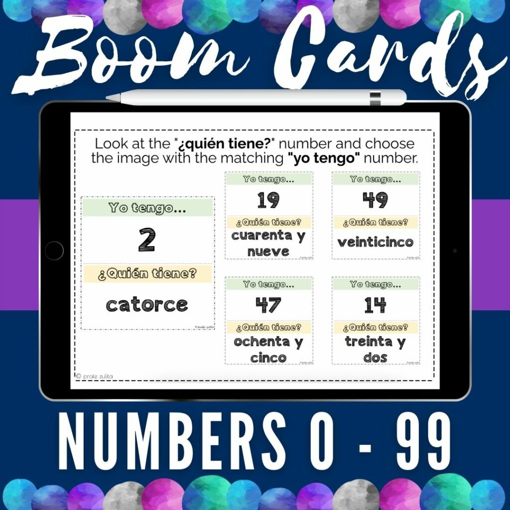 Boom Cards | Spanish Numbers Practice | - Made By Teachers