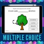 Boom Cards | Spanish prepositions practice | Made By Teachers