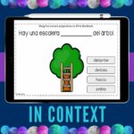 Boom Cards | Spanish prepositions practice | Made By Teachers