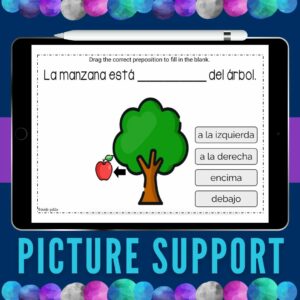 Boom Cards | Spanish prepositions practice | Made By Teachers