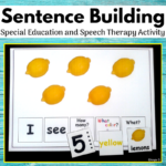 Sentence Building Activity for Speech Therapy - Made By Teachers