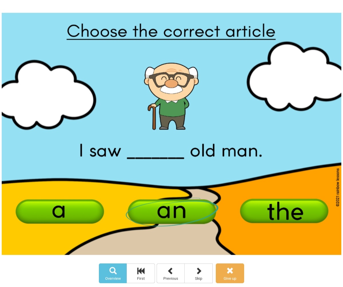 Definite and Indefinite Articles Boom Cards | Made By Teachers