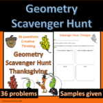 Geometry Thanksgiving Scavenger Hunt | Made By Teachers
