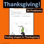 Geometry Thanksgiving Scavenger Hunt | Made By Teachers