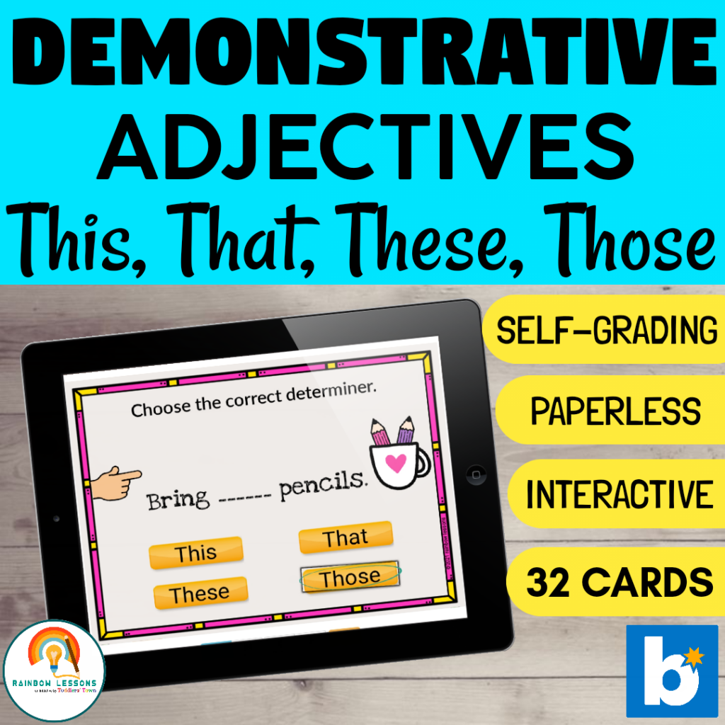 This That These Those | Demonstrative Adjectives - Made By Teachers