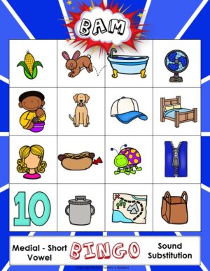 Phoneme Substitution Bingo Game - Made By Teachers