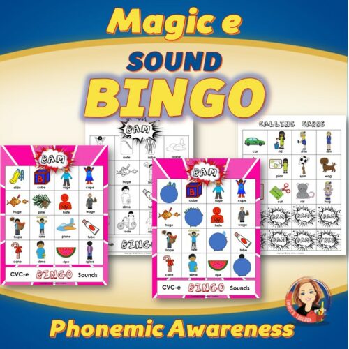 CVCE Words Bingo Game - Magic e - Made By Teachers