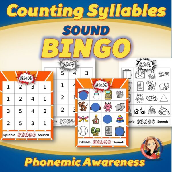 Counting Syllables Bingo Game - Made By Teachers