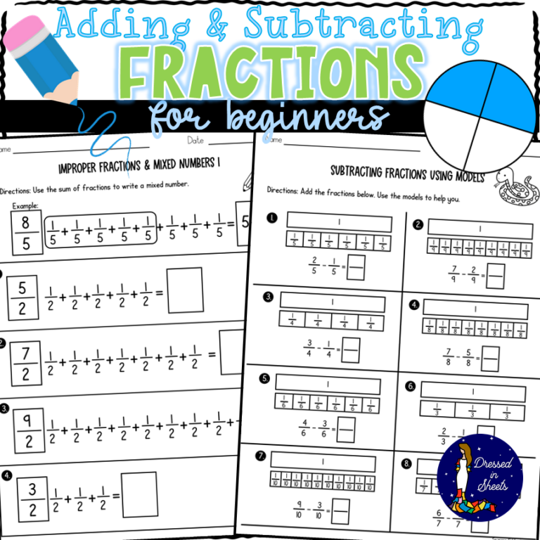 Adding and Subtracting Fractions for Beginners - Made By Teachers