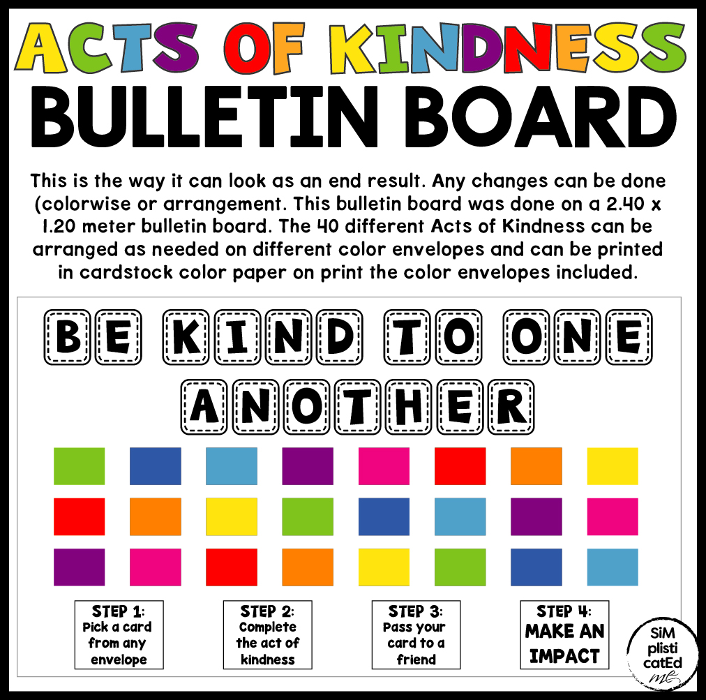 Random Acts of Kindness Day - Bulletin Board - Made By Teachers