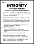 Integrity and Honesty - Activities & Lessons | Made By Teachers