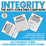 Integrity and Honesty - No Cheating - Made By Teachers