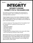 Integrity and Honesty - The Empty Pot & Golden Coin - Made By Teachers