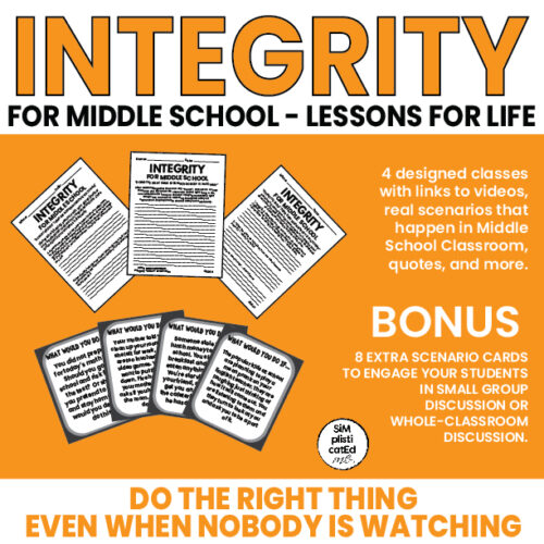 Integrity and Honesty: Lessons for Life Bundle! - Made By Teachers