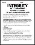 Integrity and Honesty: Free No Cheating Lesson - Made By Teachers