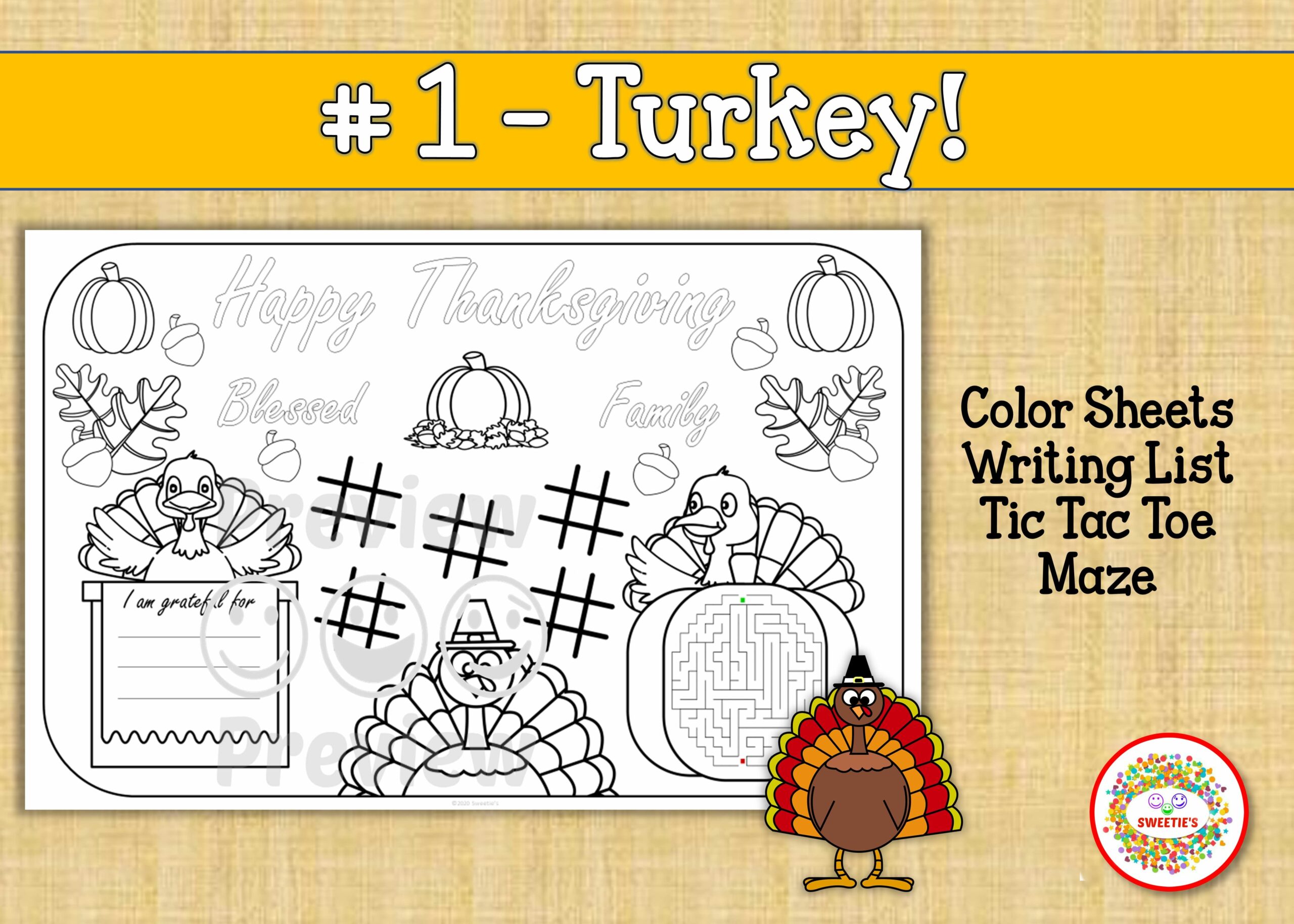Thanksgiving Placemats | Made By Teachers