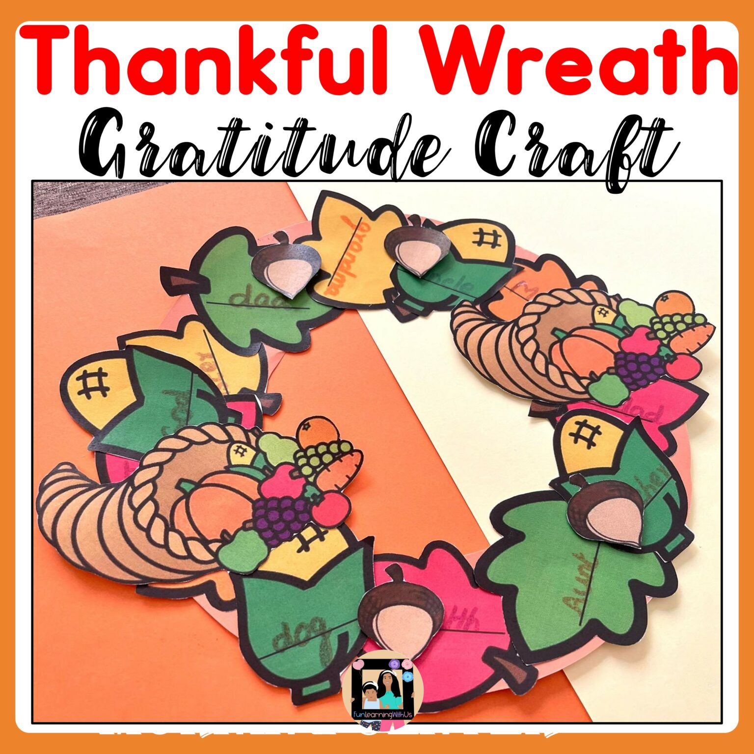 Fall Crafts & Thanksgiving Craft | Thankful Wreath | Made By Teachers