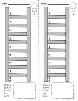 Blends and Digraphs Word Ladder Task Cards | Made By Teachers