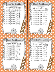 Phonics Word Letter Task Cards Word Work - Made By Teachers