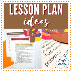 Spanish Thanksgiving Activity | Embedded Reading - Made By Teachers