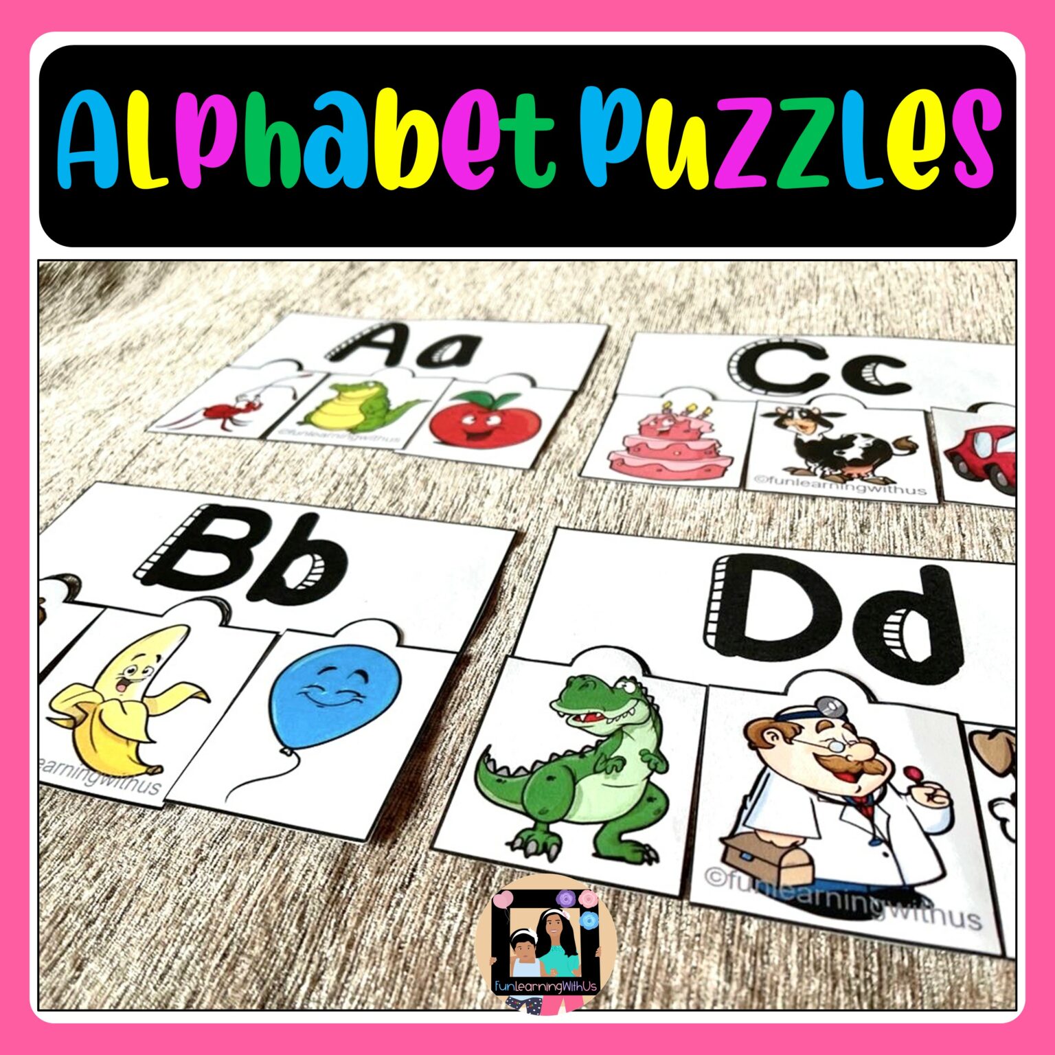 Alphabet Beginning Sound Puzzles| Literacy Centert | Made By Teachers