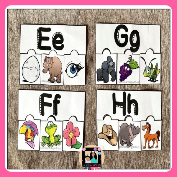 Alphabet Beginning Sound Puzzles| Literacy Centert | Made By Teachers