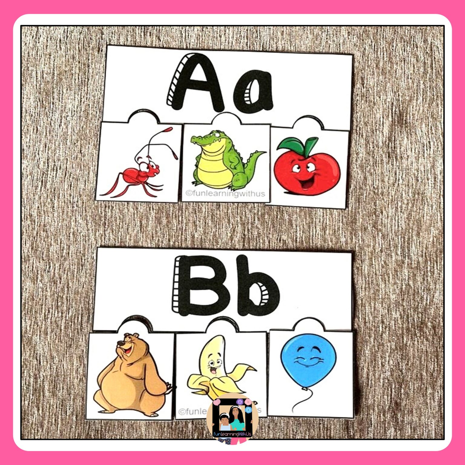 Alphabet Beginning Sound Puzzles| Literacy Centert | Made By Teachers