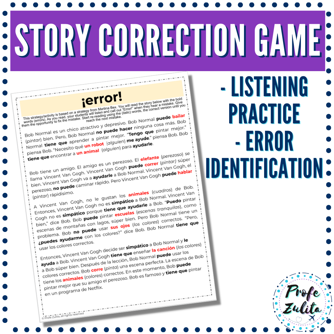 Spanish Story: Bob | Stem Changing Verbs | Made By Teachers