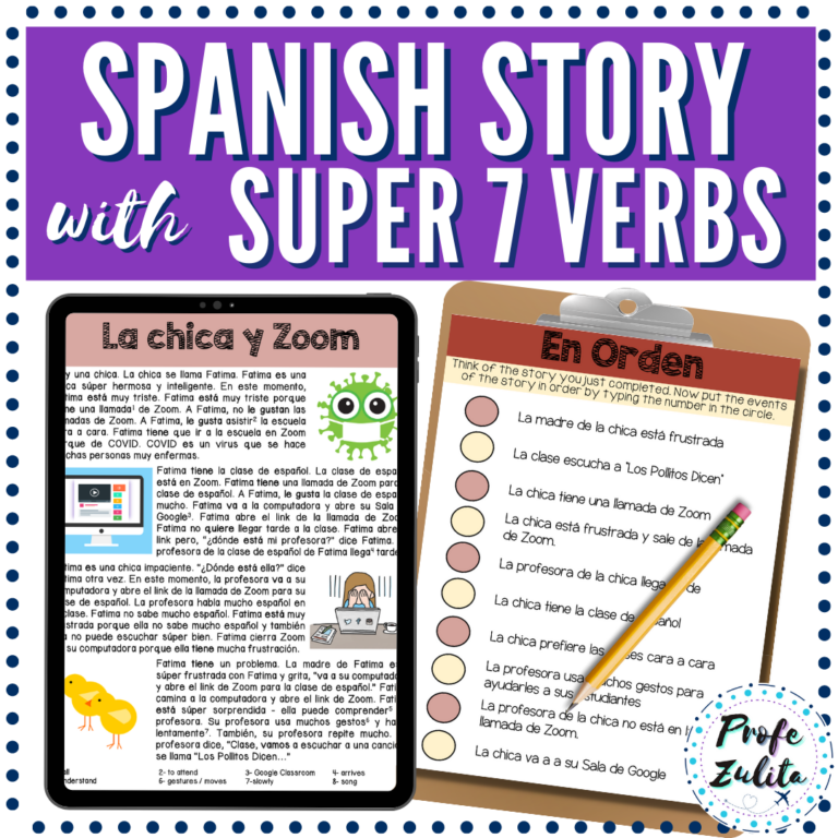 Spanish Story: Zoom | Super 7 Verbs | Made By Teachers