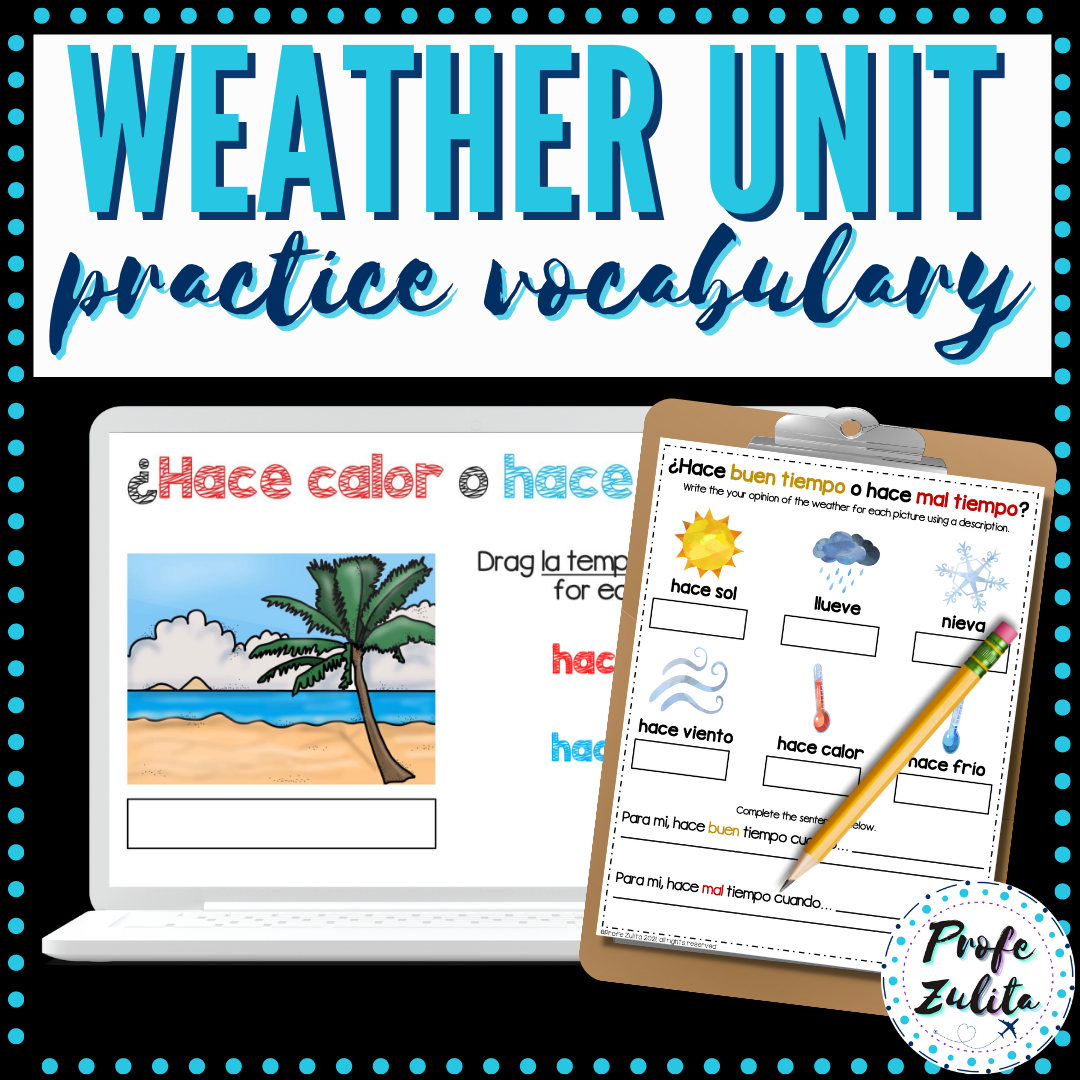 Spanish Weather Unit (Lesson Plans & Student Work) | Made By Teachers