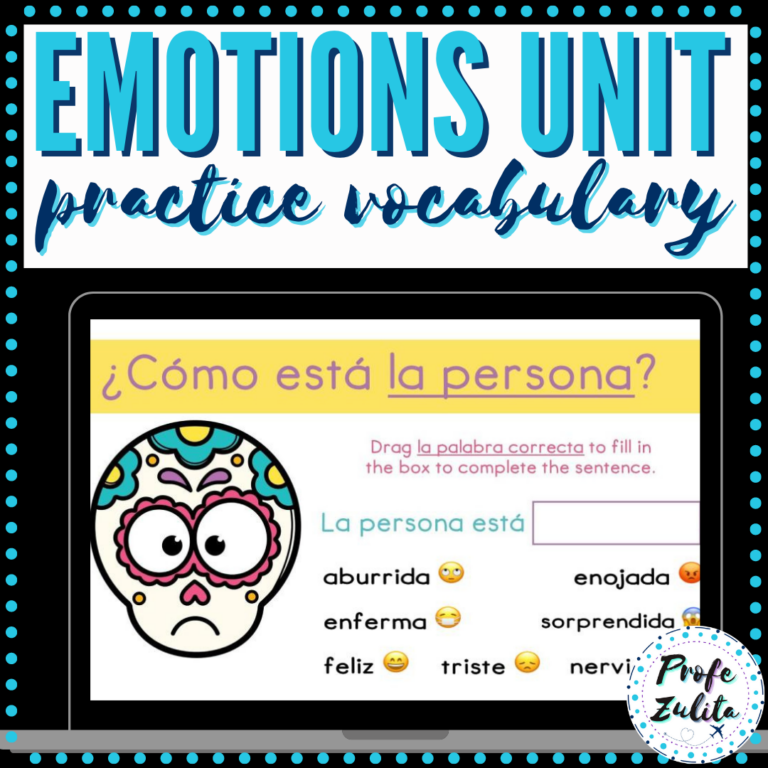 Spanish Emotions Unit (Lesson Plans & Student Work) - Made By Teachers