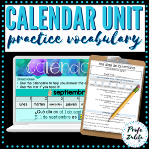 Spanish Calendar Unit (Lesson Plans & Student Work) - Made By Teachers