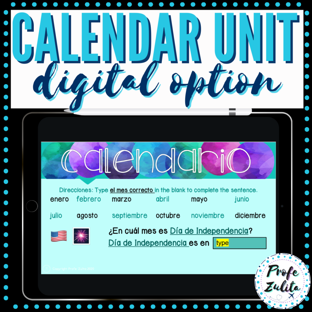 Spanish Calendar Unit (Lesson Plans & Student Work) - Made By Teachers