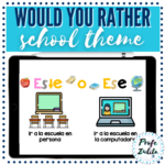 Spanish School Vocabulary | Would You Rather? Game - Made By Teachers