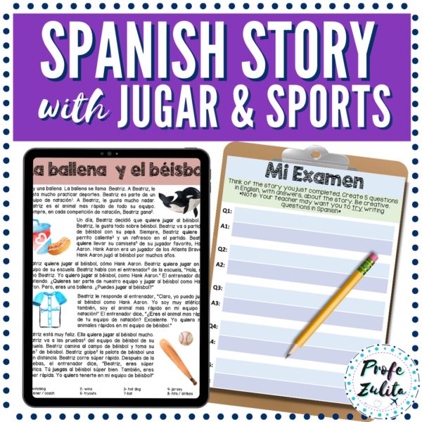 Spanish Story: La ballena | Jugar & Sports | Made By Teachers
