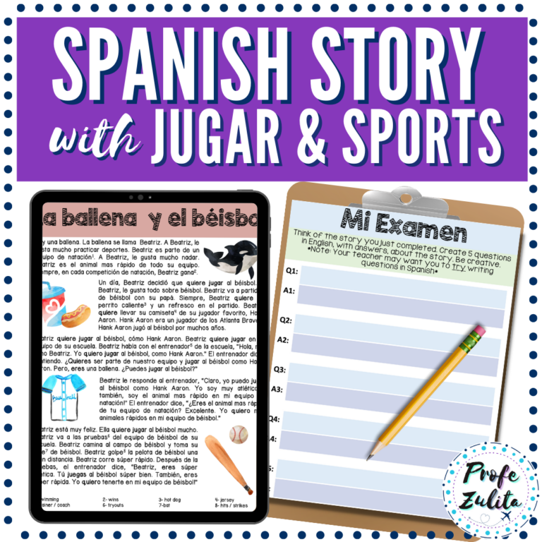 Spanish Story: La ballena | Jugar & Sports | Made By Teachers